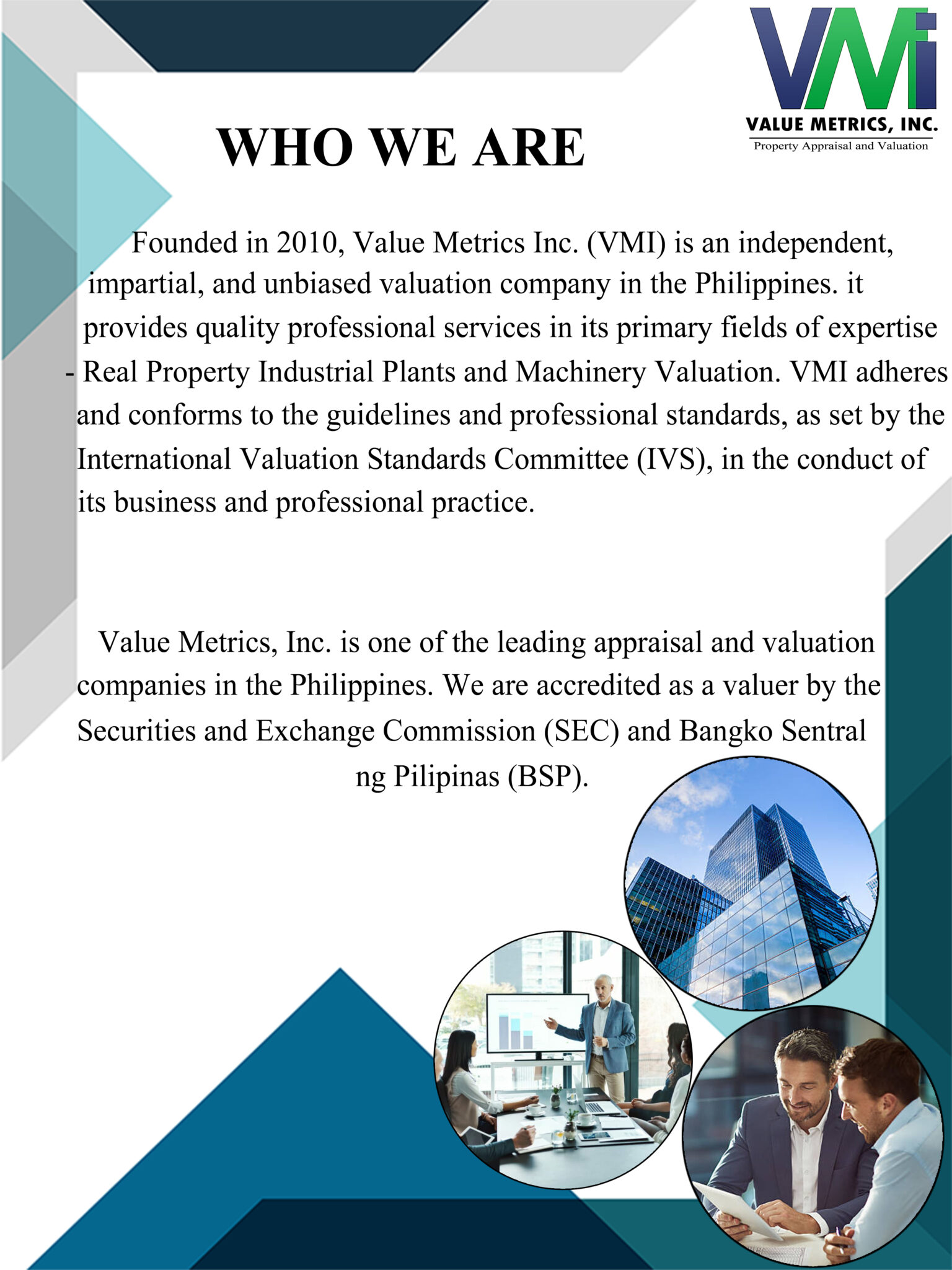 Overview – VMI | Value Metrics, Inc.