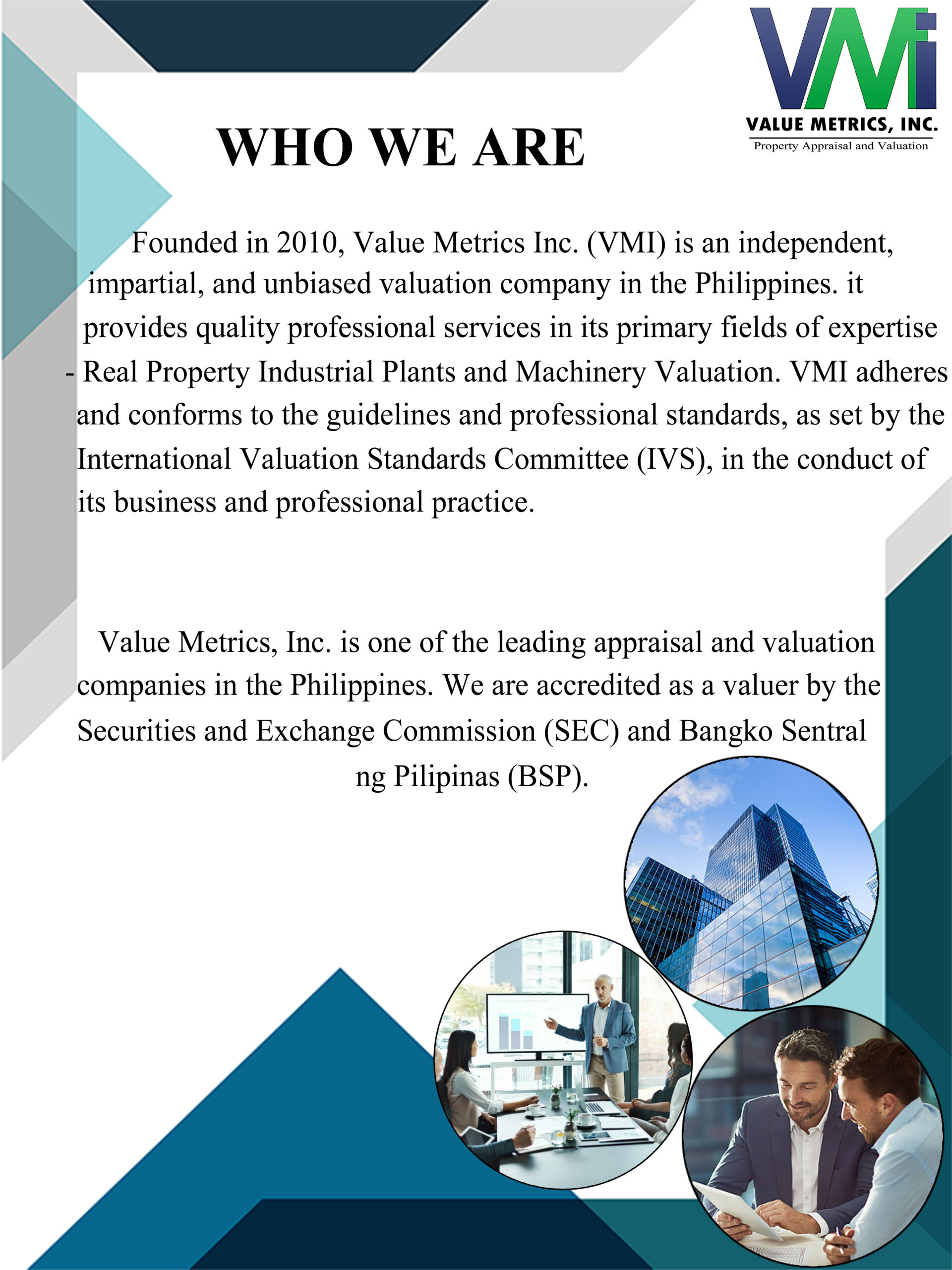 Overview – VMI | Value Metrics, Inc.